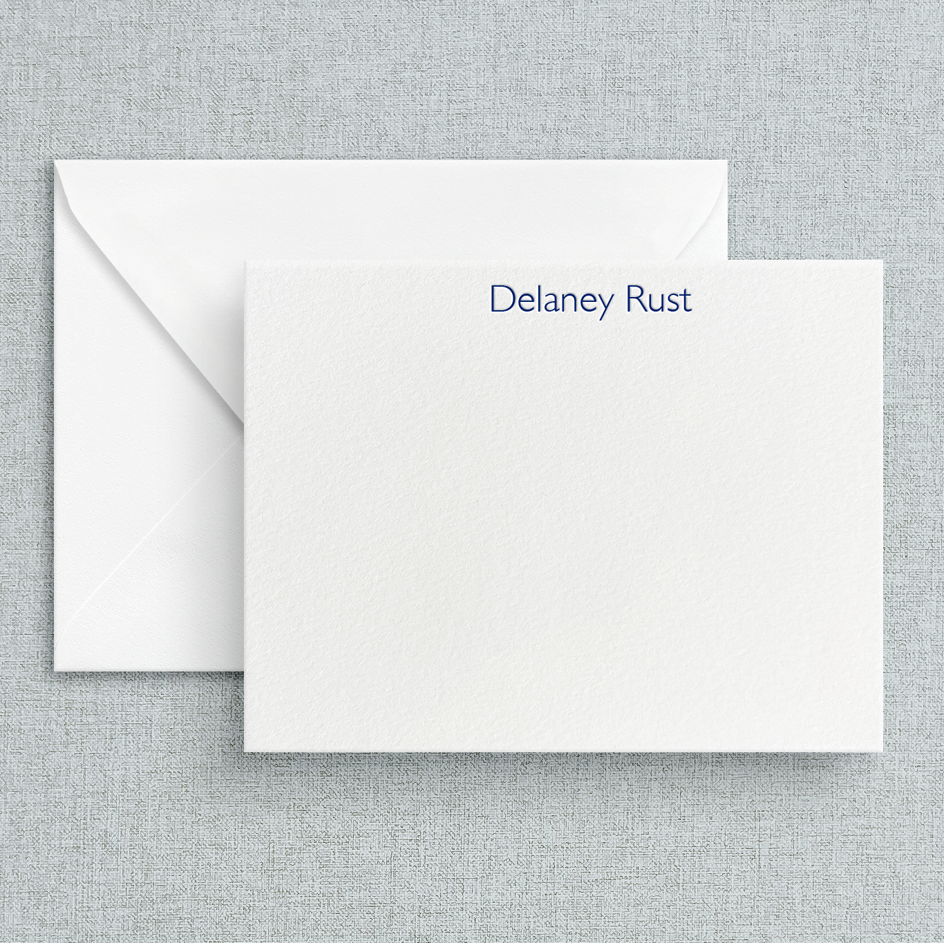 Custom Letterpress Stationary- The Delaney Collection